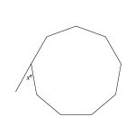 The figure above shows a regular 9-sided polygon. What is the value ...